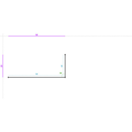 ALUMINIUM Prélaqué Ral 9001 - Brillant, 15/10, Dev. 67.5, Lg. 2500