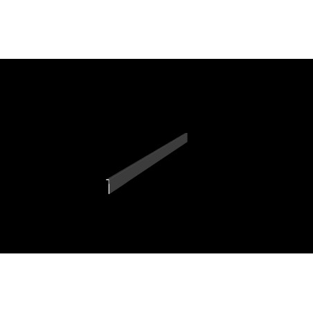 ALUMINIUM Prélaqué Ral 7022 - Satiné, 15/10, Dev. 104, Lg. 2500