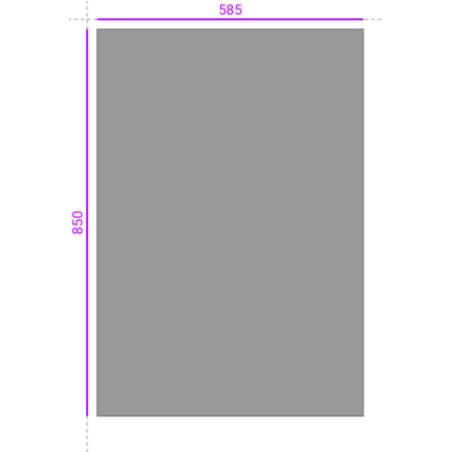 Inox Brossé G220 304L, 15/10, Dev. 585, Lg. 850