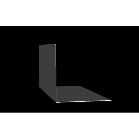 ALUMINIUM Prélaqué Ral 9010 - Satiné, 15/10, Dev. 1079.5, Lg. 1195