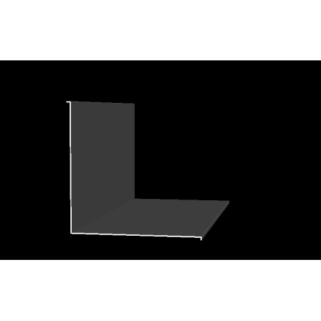 ALUMINIUM Prélaqué Ral 9010 - Satiné, 15/10, Dev. 1079.5, Lg. 1195