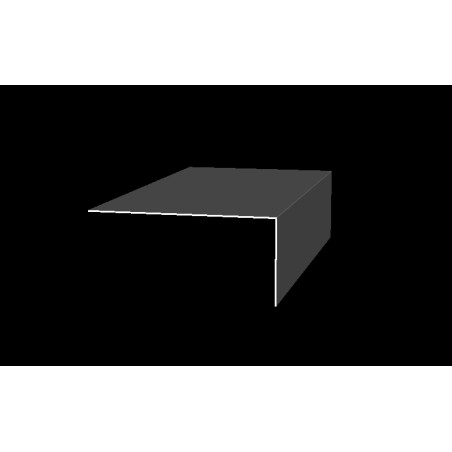 ALUMINIUM Prélaqué Ral 9010 - Satiné, 15/10, Dev. 797.5, Lg. 1105