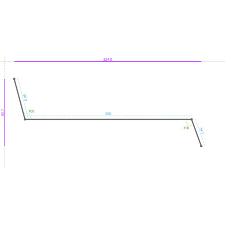 ALUMINIUM Brut, 15/10, Dev. 281.4, Lg. 2500