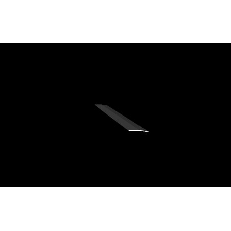 ALUMINIUM Prélaqué Ral 9010 - Brillant, 10/10, Dev. 150, Lg. 2420