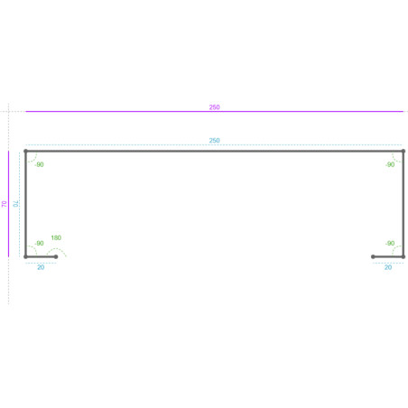 ALUMINIUM Prélaqué Ral Blanc Technal, 15/10, Dev. 420, Lg. 2031