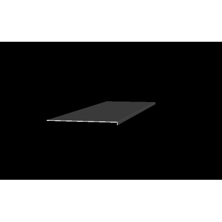 ACIER Prélaqué RAL 9010, 75/100, Dev. 518, Lg. 1800