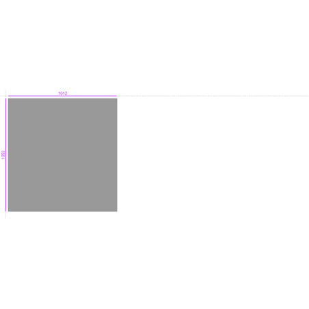 ALUMINIUM Prélaqué Ral 7035 - Satiné, 15/10, Dev. 1012, Lg. 1050