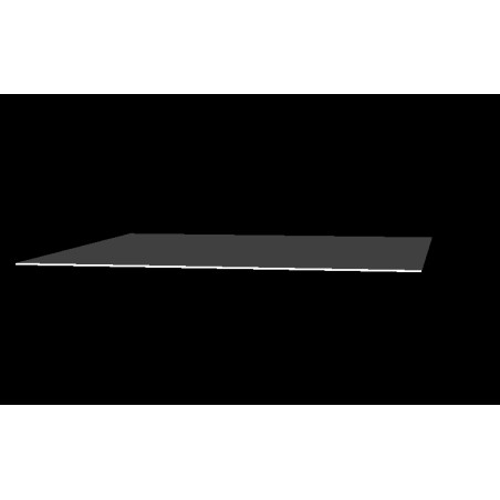 ALUMINIUM Prélaqué Ral 7035 - Satiné, 15/10, Dev. 1012, Lg. 1050
