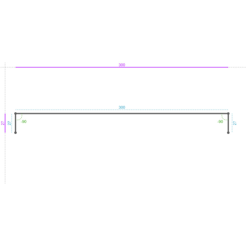 ALUMINIUM Prélaqué Ral 7016 - Sablé, 15/10, Dev. 349, Lg. 3400