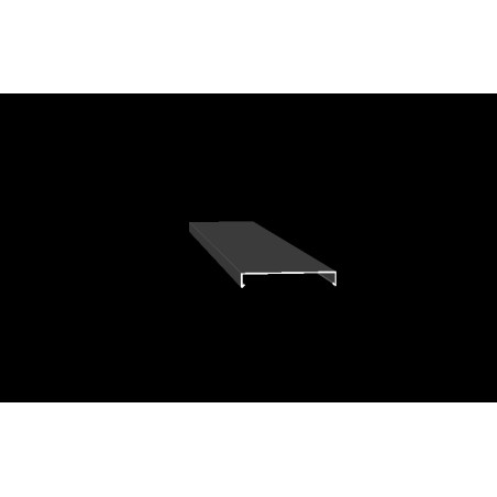 ALUMINIUM Prélaqué Ral 9010 - Satiné, 15/10, Dev. 377.6, Lg. 1753