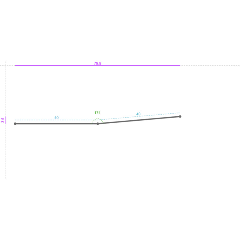 ACIER Brut, 15/10, Dev. 80, Lg. 730
